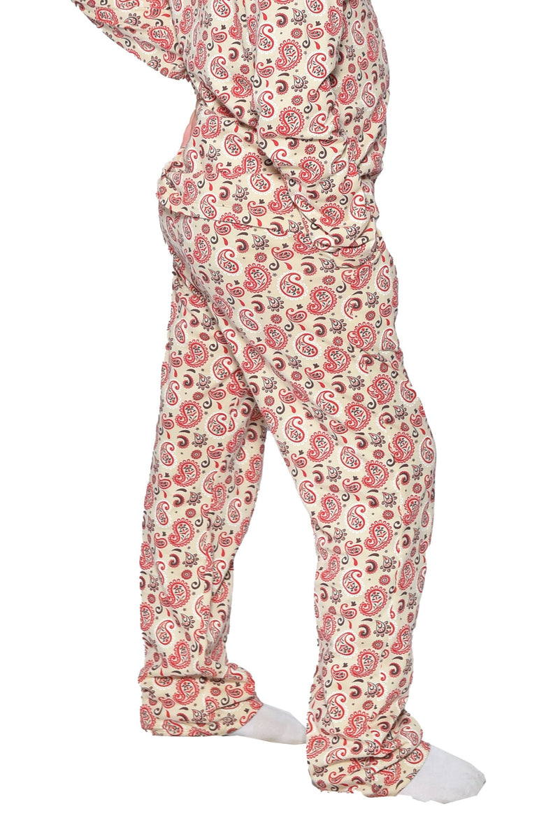 Girls LOUNGE PANTS Red Paisley – Jil Egypt